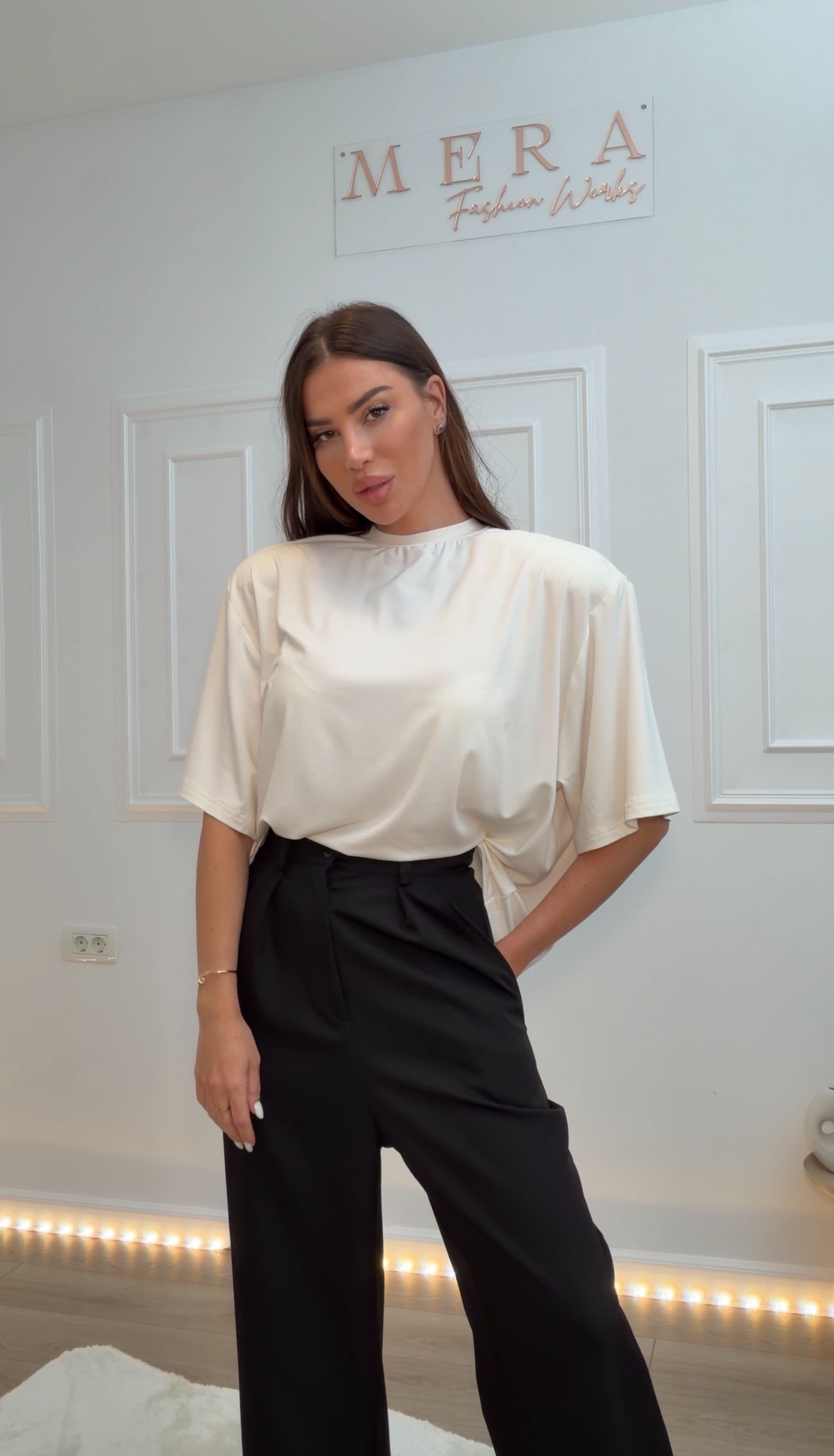Tricou Highlight off white - MeraStore.ro - Atelier creație vestimentară